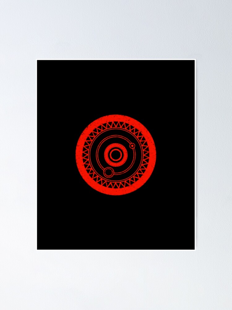 "Magic Circle Red" Poster for Sale by Yagamioflight | Redbubble