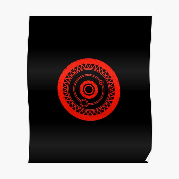 "Magic Circle Red" Poster for Sale by Yagamioflight | Redbubble