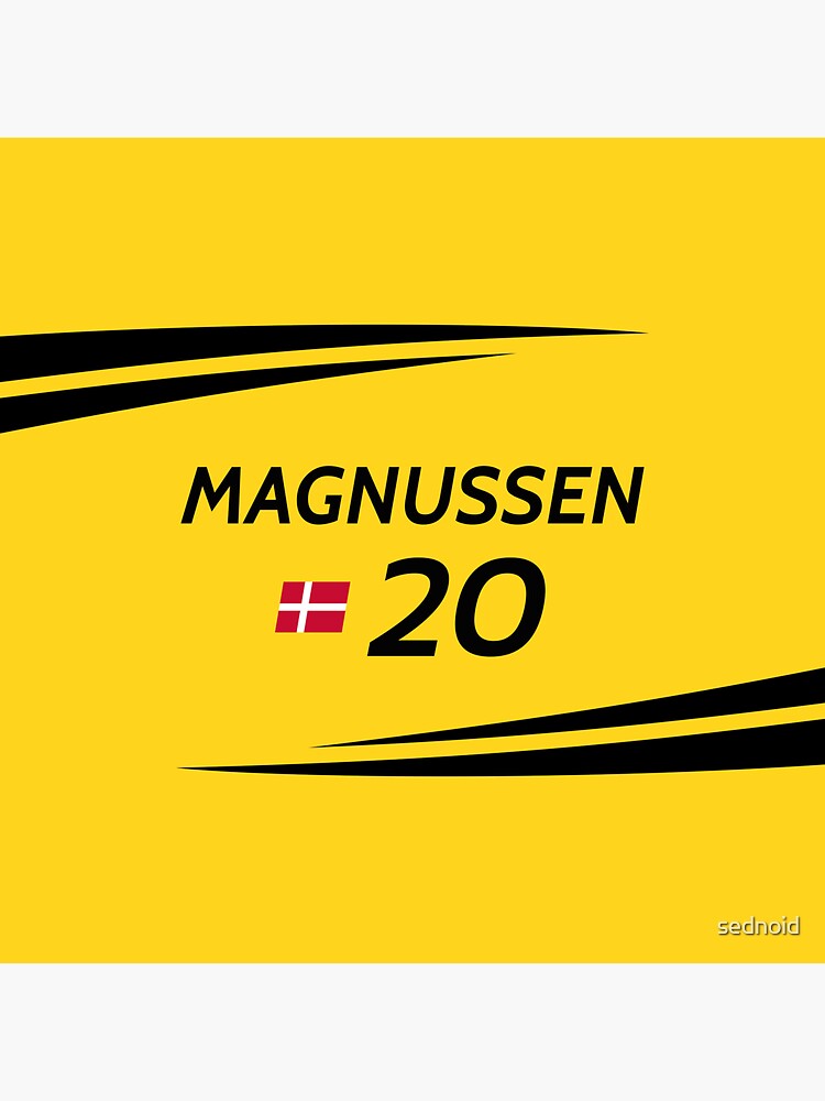 Pegatina «F1 2016 - # 20 Magnussen» de sednoid | Redbubble