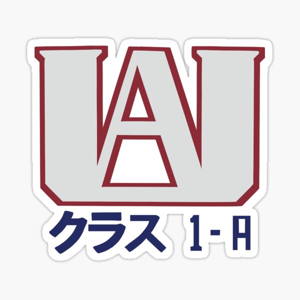 "UA High School Logo - Todoroki Inspired" Sticker by lauren-jones22 ...