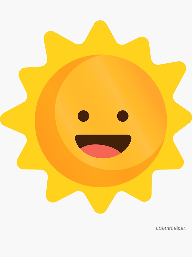 "Sunny Day" Sticker by adamnielsen | Redbubble