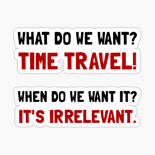 "Time Travel" Sticker for Sale by TheBestStore | Redbubble