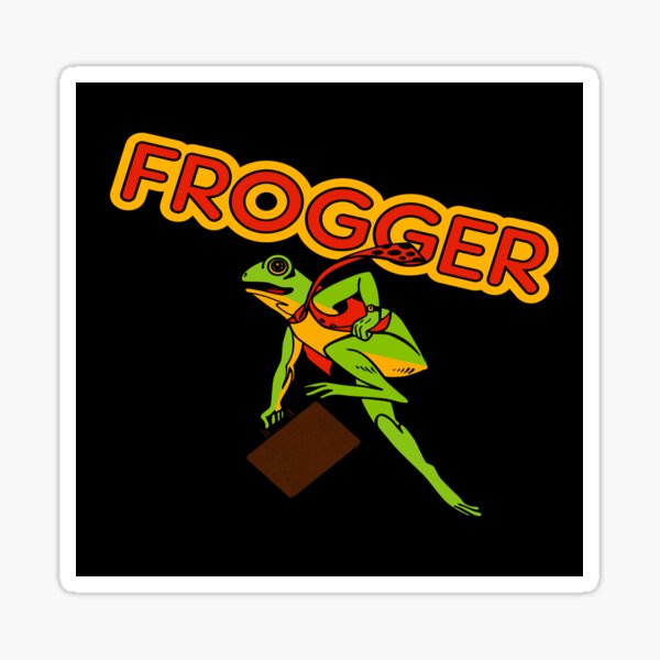 "Frogger Retro Arcade" Sticker for Sale by Walter73 | Redbubble