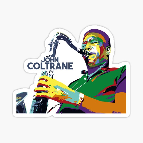"John coltrane" Sticker for Sale by ocanamx | Redbubble