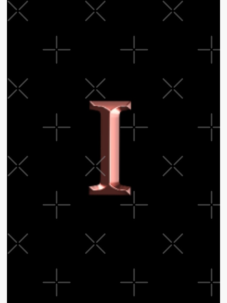 Póster «Letra mayúscula de oro rosa I» de molamode | Redbubble