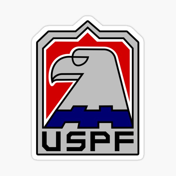 "USPF (Escape from New York)" Sticker by Bloxworth | Redbubble