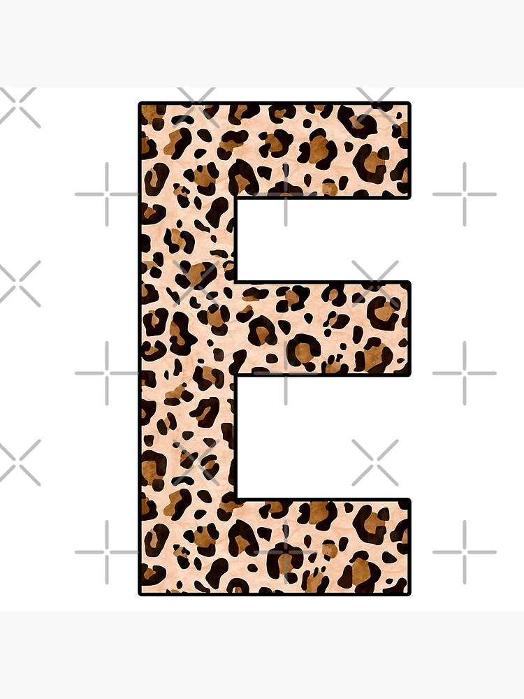 Leopard Print Letters Printable Poster