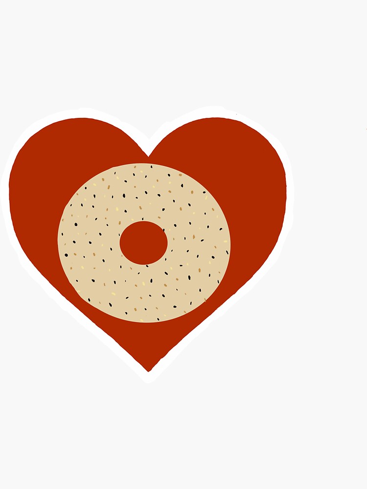 "Love Everything Bagels " Sticker for Sale by Marissadraws | Redbubble