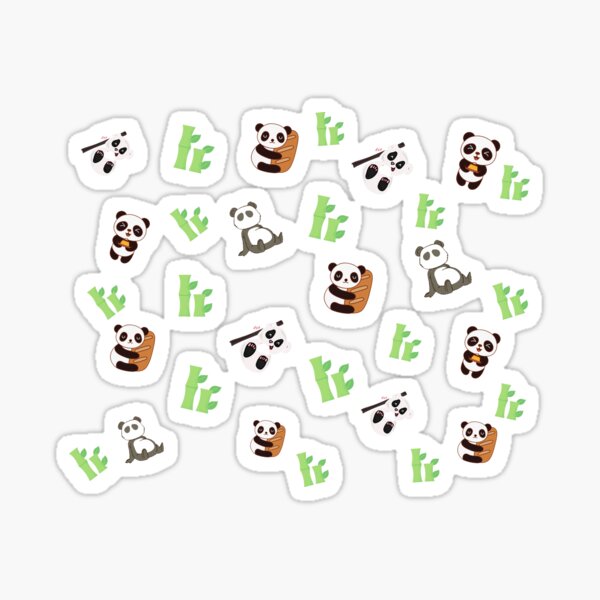 "Cute Pandas" Sticker for Sale by Hortaemcasa | Redbubble