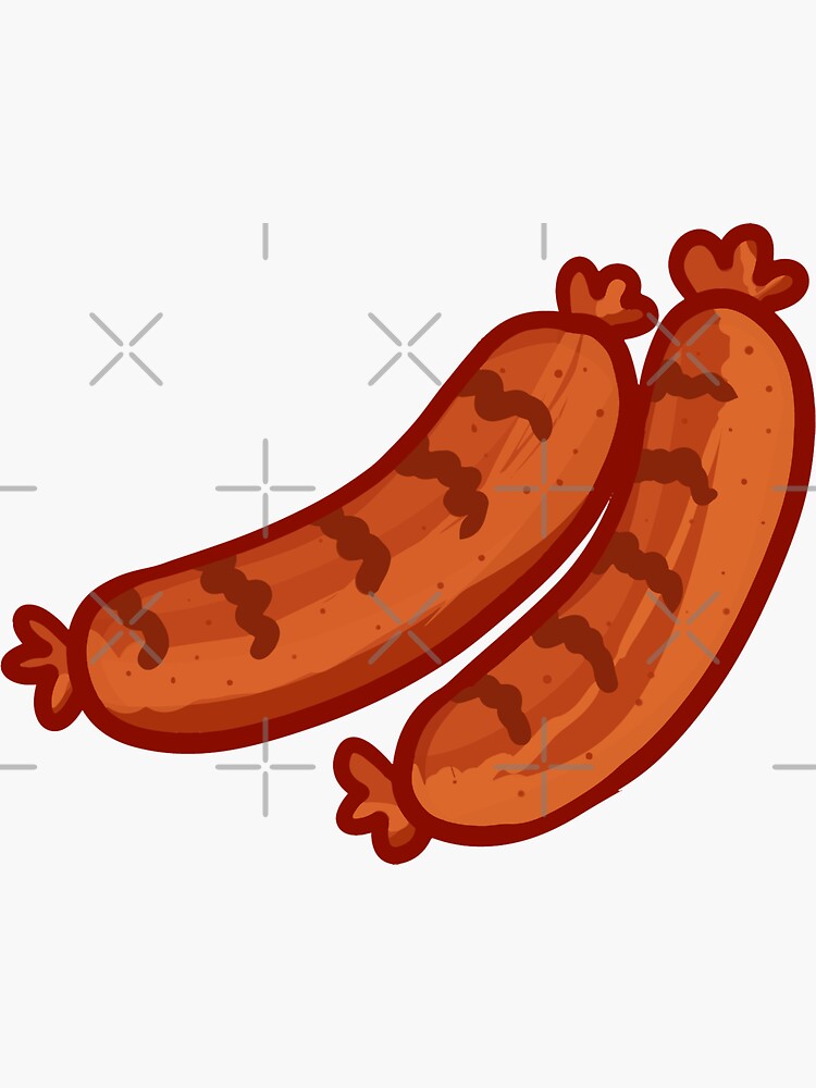 "Sausages" Sticker for Sale by AndreaS-Designs | Redbubble