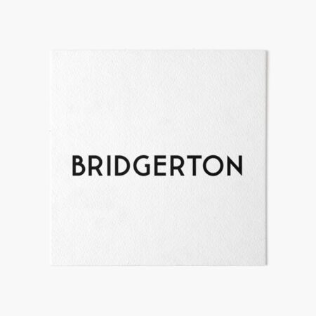 "Bridgerton logo" Art Board Print for Sale by Artszee | Redbubble
