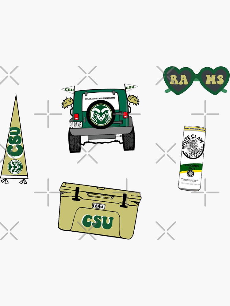 " CSU tailgate bundle" Sticker for Sale by kyliegonzales13 | Redbubble