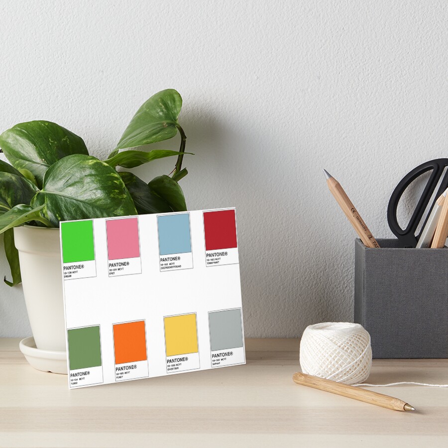 "dream smp pantone samples" Art Board Print by sunaart | Redbubble
