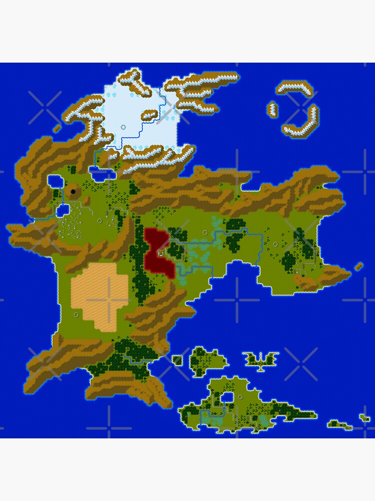 "ActRaiser Map" Sticker by Javisaur | Redbubble