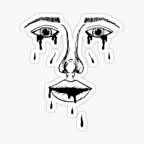 "sad" Sticker by Kaelarae888 | Redbubble