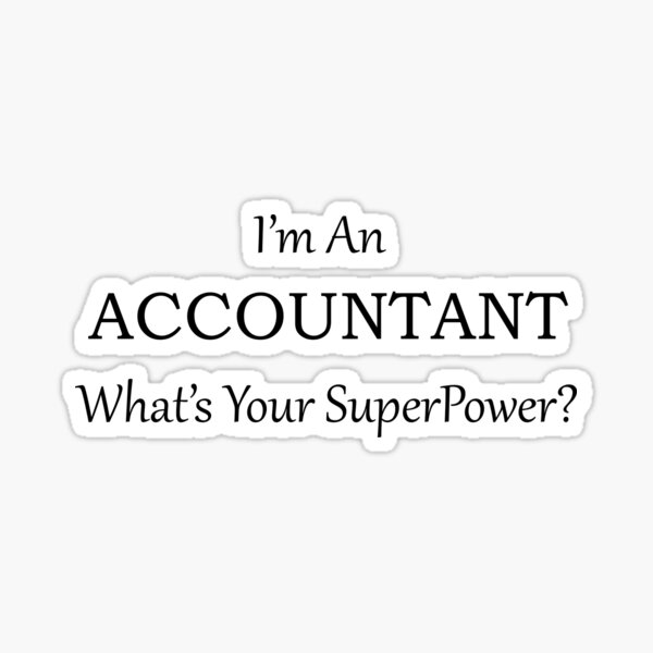 "Accountant" Sticker by cheriverymery | Redbubble
