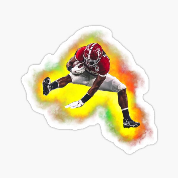 "Najee Harris jump " Sticker for Sale by maddiebeardx | Redbubble