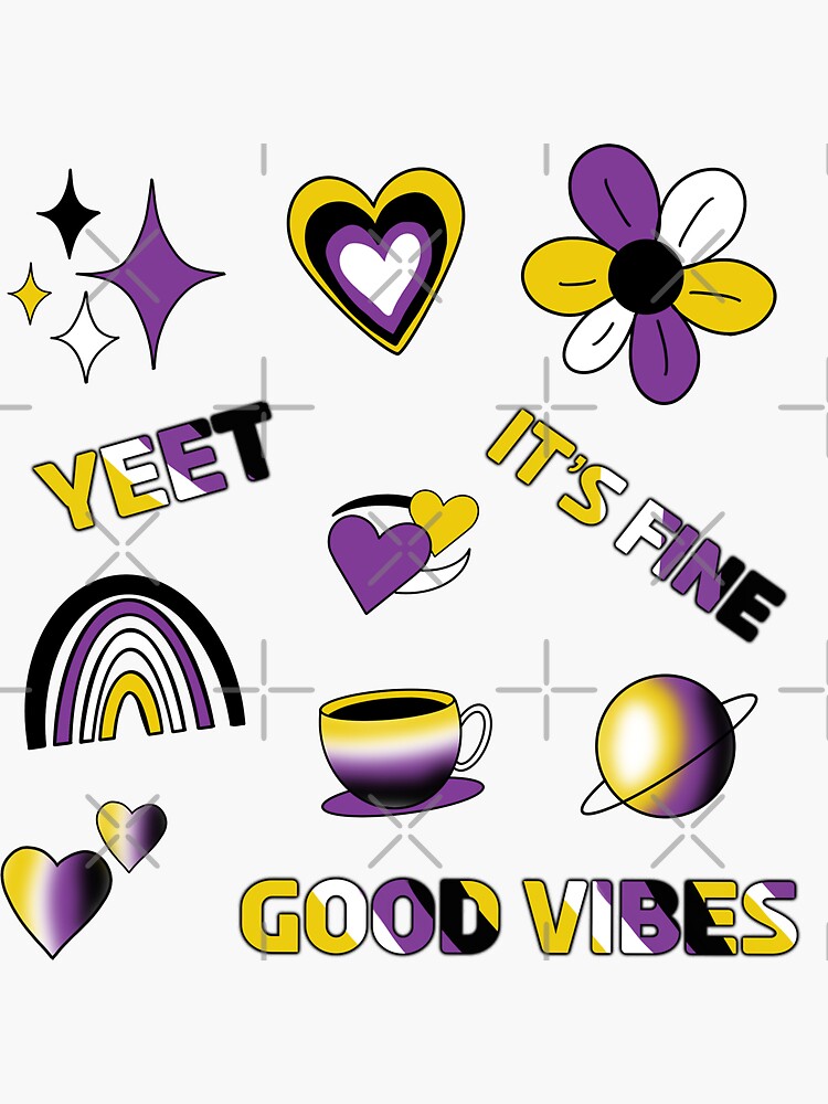 "Subtle Non-Binary Pack" Sticker by QuinnRamsay | Redbubble