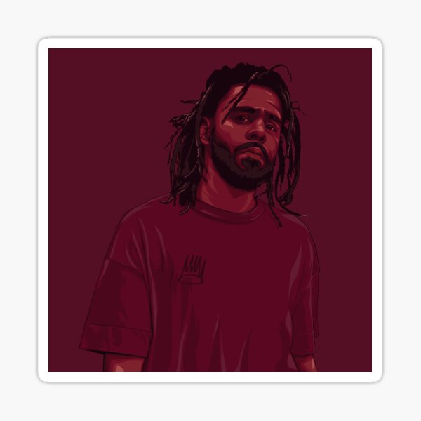 "J. Cole Vector Art" Sticker for Sale by JGVectorArts | Redbubble