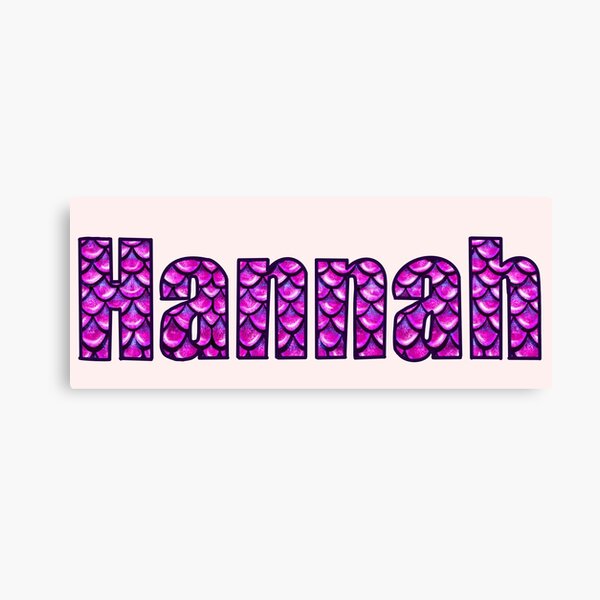 Lienzo «Los 10 mejores regalos personalizados 2022 - Hannah - nombre ...