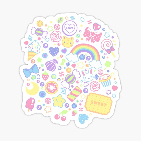 "Pastel Sweeties" Sticker for Sale by boxdrink | Redbubble