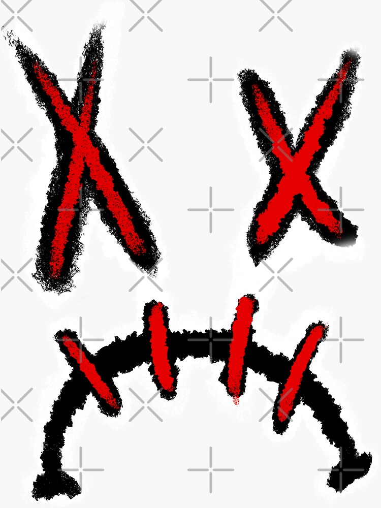 "Scary sad face" Sticker by kMihov | Redbubble