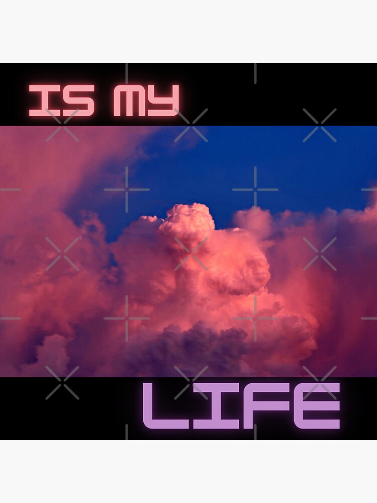 "Is my life" Sticker for Sale by 3RLC | Redbubble