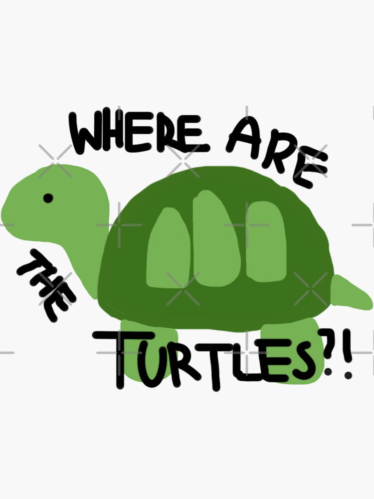 "where are the turtles michael scott quote the office" Sticker for Sale ...