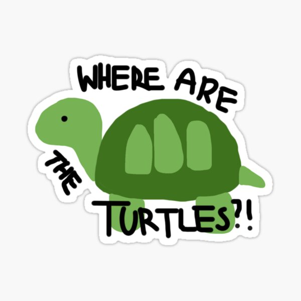 "where are the turtles michael scott quote the office" Sticker for Sale ...