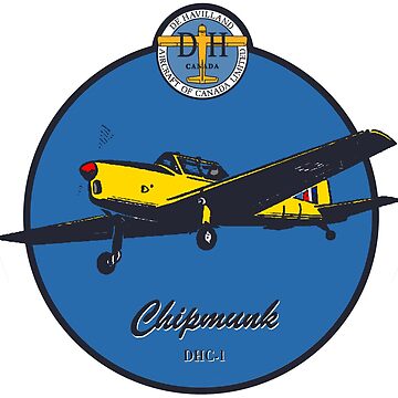 "De Havilland Canada Chipmunk DHC-1 training plane" Greeting Card for ...
