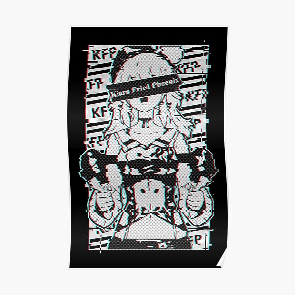 "Kiara KFP Hololive In Glitched" Poster for Sale by TonaPlancarte ...