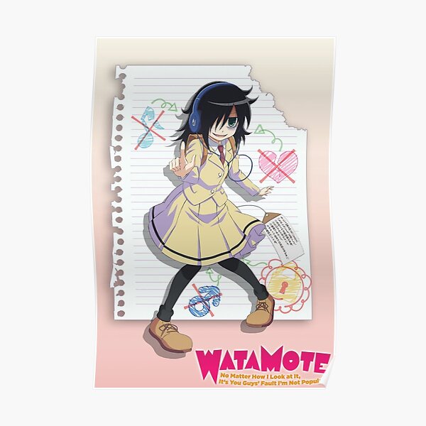 Watamote Posters | Redbubble