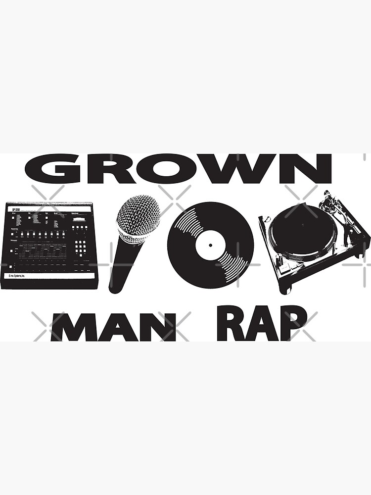 "Grown Man Rap old school hip hop" Poster for Sale by ocansey | Redbubble