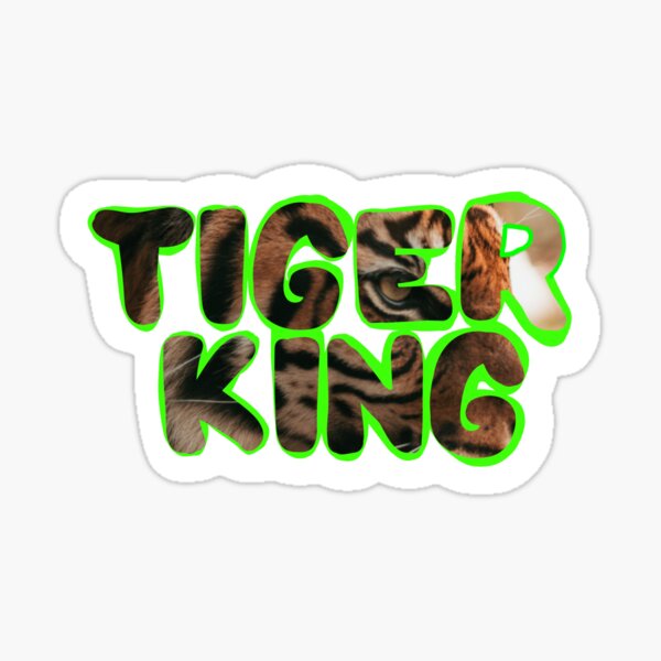 "Tiger king joe exotic" Sticker for Sale by ArtUnrated | Redbubble