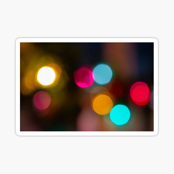 "Blurred Lights" Sticker for Sale by PicsByDerek | Redbubble