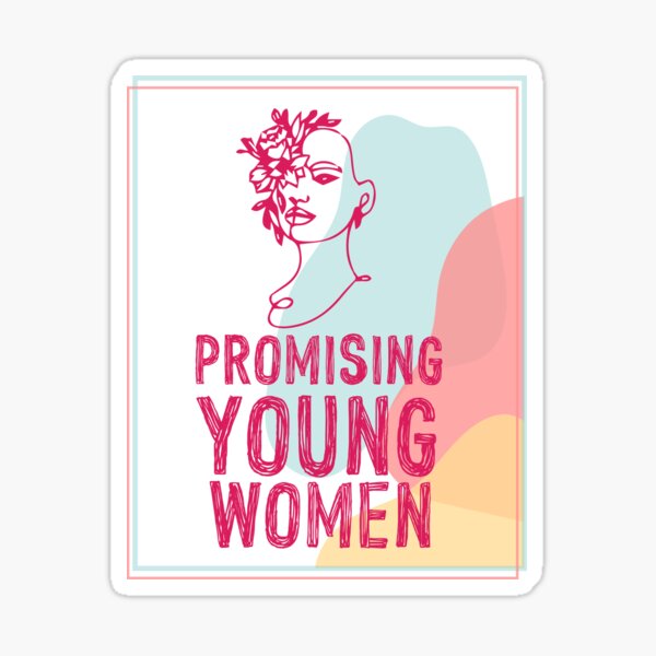 "Promising Young Women Motivation " Sticker by Violetsun11 | Redbubble