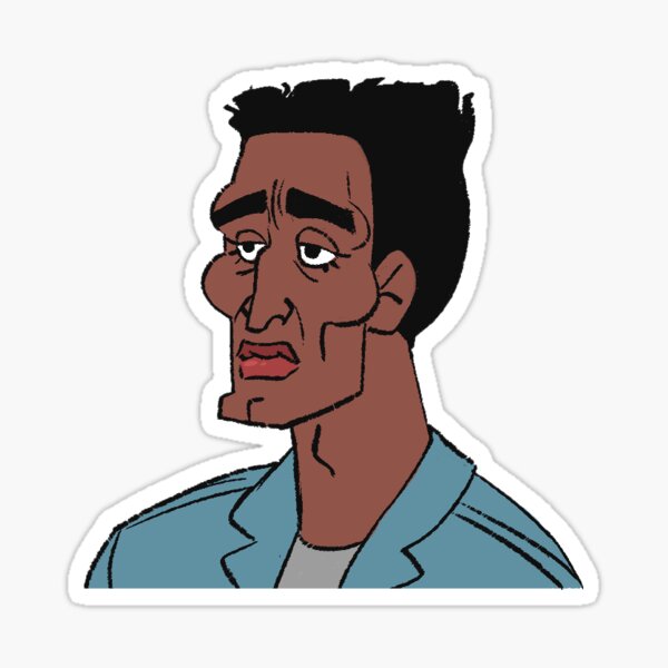 "Handsome Shepard" Sticker by NickEyre | Redbubble