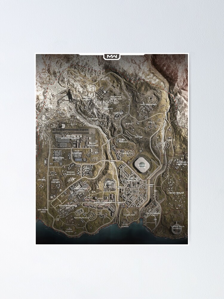 "Warzone Map" Poster for Sale by rayjogreen | Redbubble