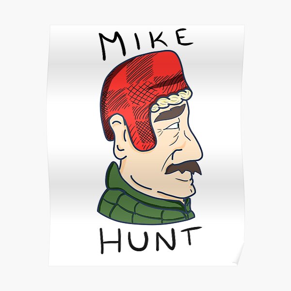 "Mr. Mike Hunt" Poster for Sale by WalrusBox | Redbubble