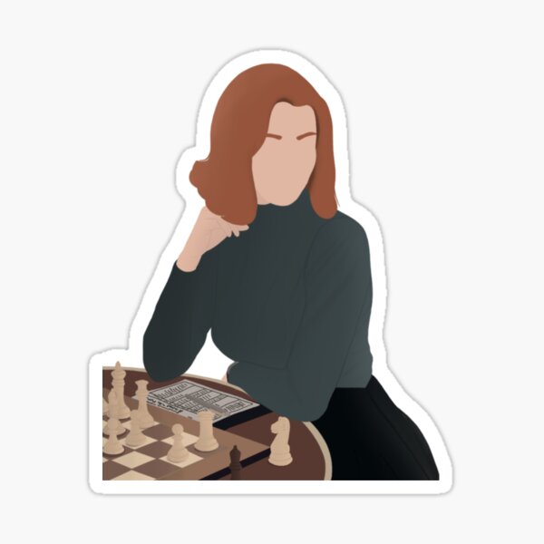 "Beth Harmon" Sticker for Sale by ViolettLight | Redbubble