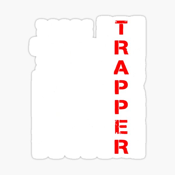 "Trapping for Men Trapping Gifts American Flag Trapper" Sticker for ...