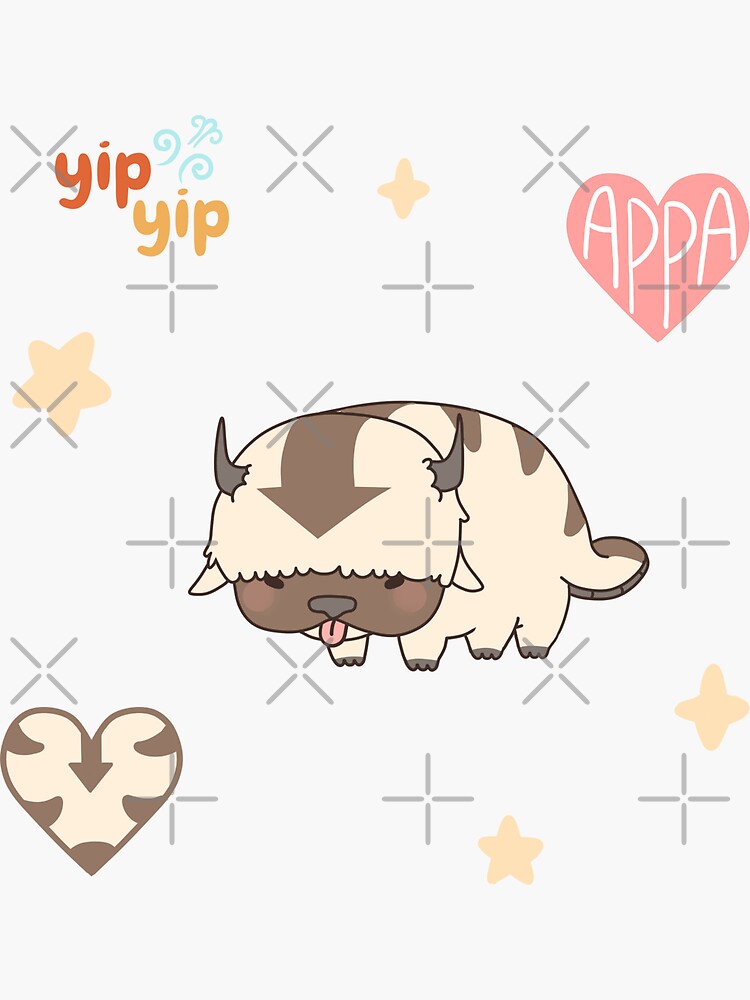 "Cute Appa Set | Avatar the Last Airbender | ATLA" Sticker for Sale by ...