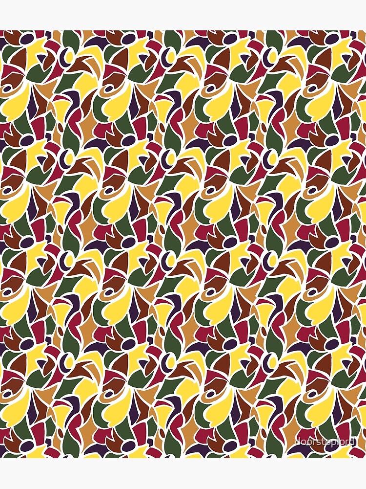 "Funky Shapes" Poster for Sale by doorstoplord | Redbubble