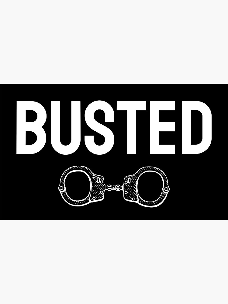 "Busted" Sticker for Sale by InputVSOutput | Redbubble
