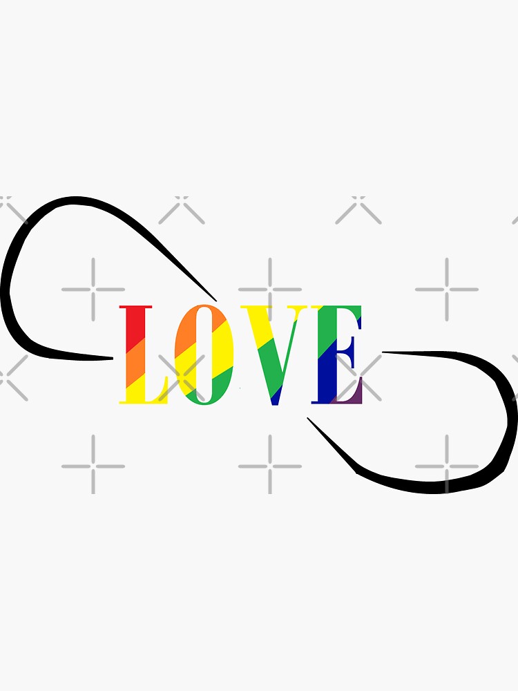 "Infinite Love" Sticker for Sale by CassieBones | Redbubble