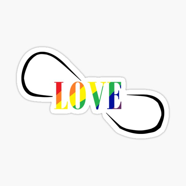 "Infinite Love" Sticker for Sale by CassieBones | Redbubble