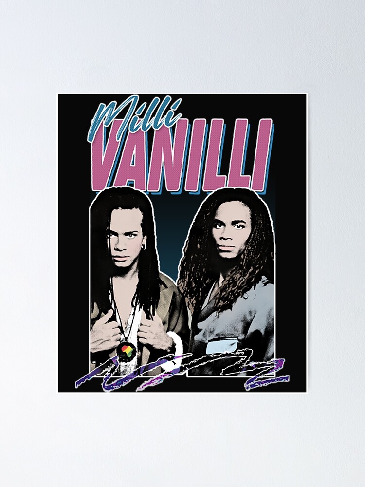 "Milli Vanilli T-ShirtMilli Vanilli - 80's Fanart Aesthetic Design ...