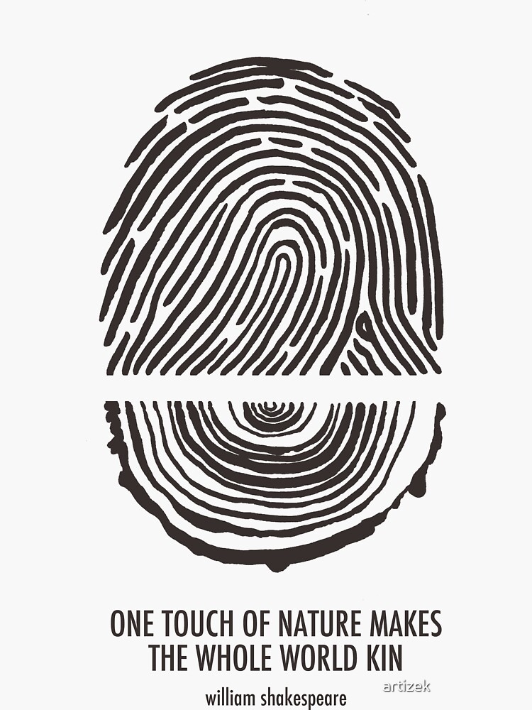 "Fingerprint 2" Sticker for Sale by artizek | Redbubble