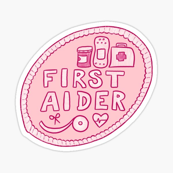 "First Aider Badge / Crest / Patch / Emblem" Sticker for Sale by ...