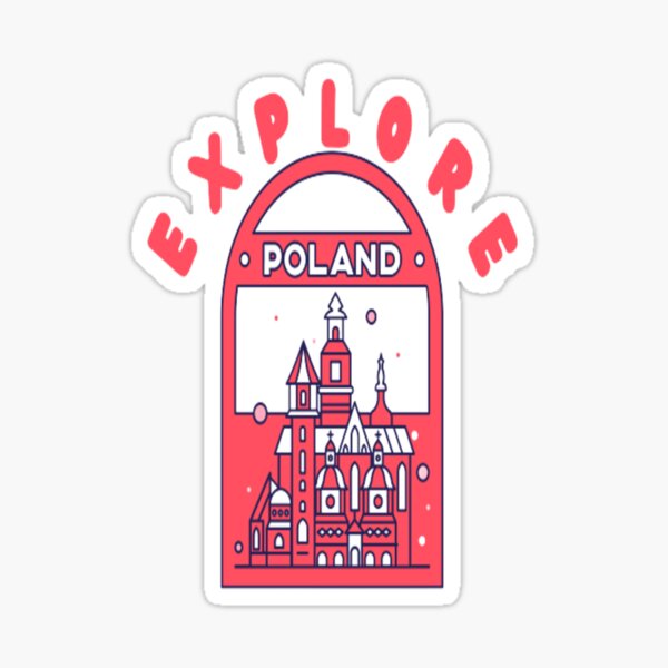 "Explore Poland" Sticker by julset | Redbubble